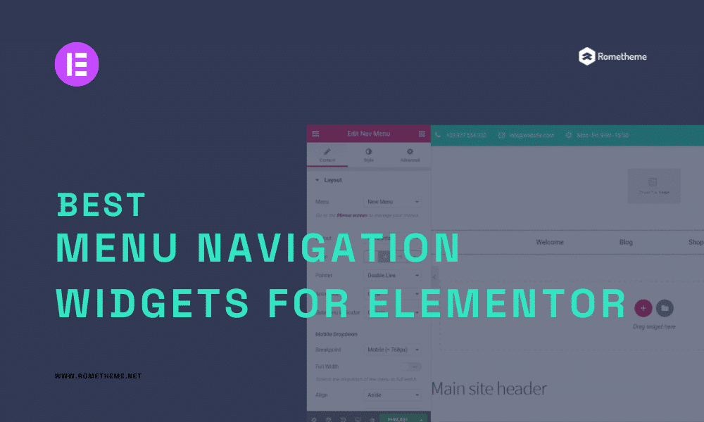 Best Menu Navigation Widgets for Elementor - Rometheme Blog