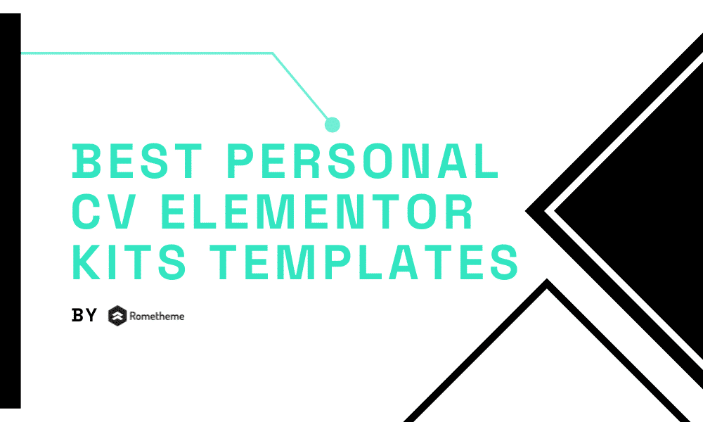 Best Personal CV Elementor Kits Templates to Enhancing Your Self ...
