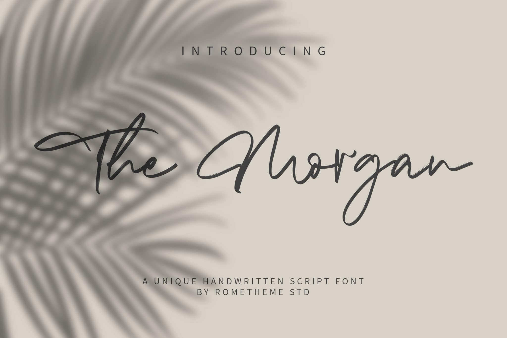 The Morgan - Signature Script Font - Rometheme