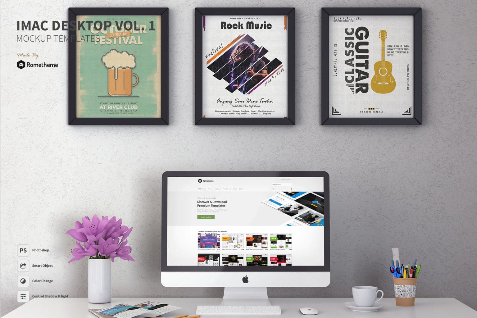 iMac Desktop Mockup vol. 01 – Rometheme