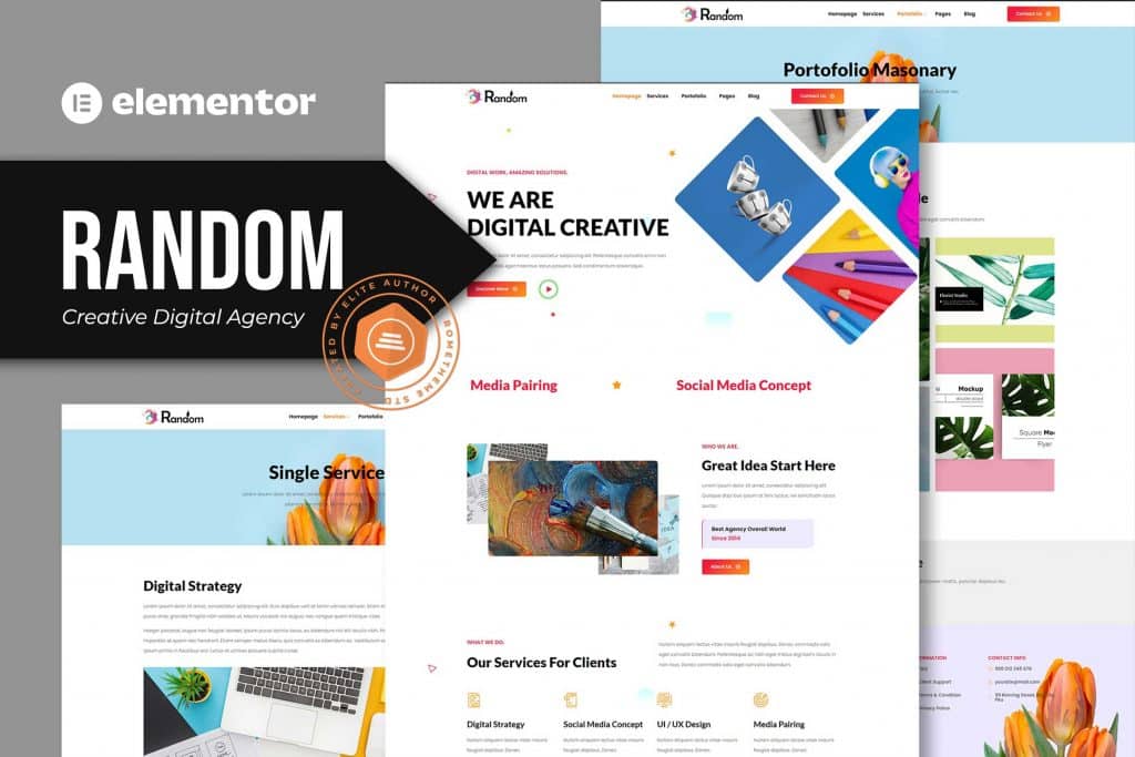 Random – Creative Digital Agency Elementor Template Kit – Rometheme