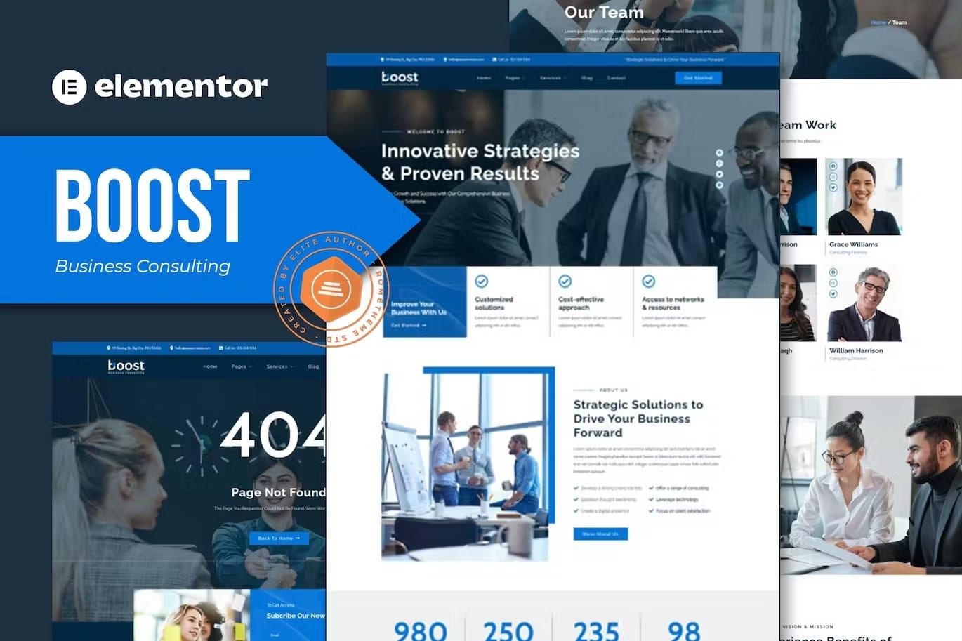 Boost - Business Consulting Elementor Template Kit - Rometheme