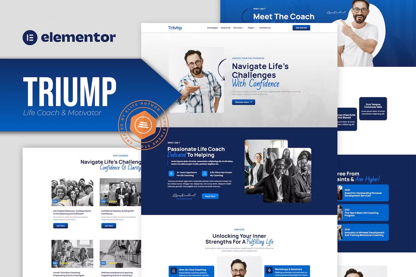Triump - Life Coach & Motivator Elementor Template Kit - Rometheme