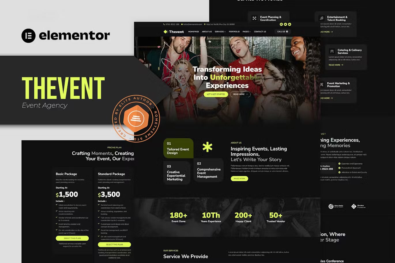 Thevent - Event Agency Elementor Template Kit - Rometheme